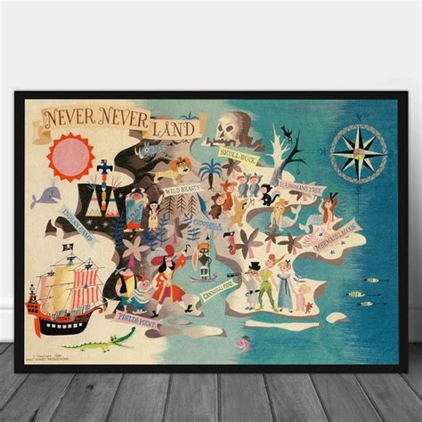 Neverland Map Printable