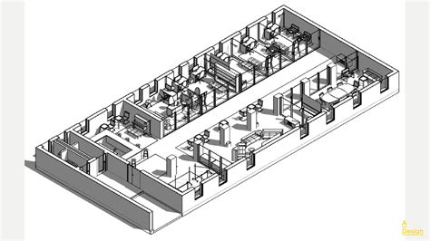 Coworking Revit Model 3d Model Turbosquid 2018319