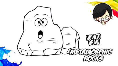 Metamorphic Rocks Drawing