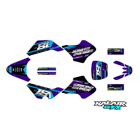 Graphics Kit For Suzuki Jr50 All Years Warrior Series Kalair Gfx