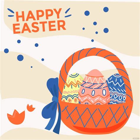 Easter Egg Basket Vector In Illustrator Svg  Png Eps Download