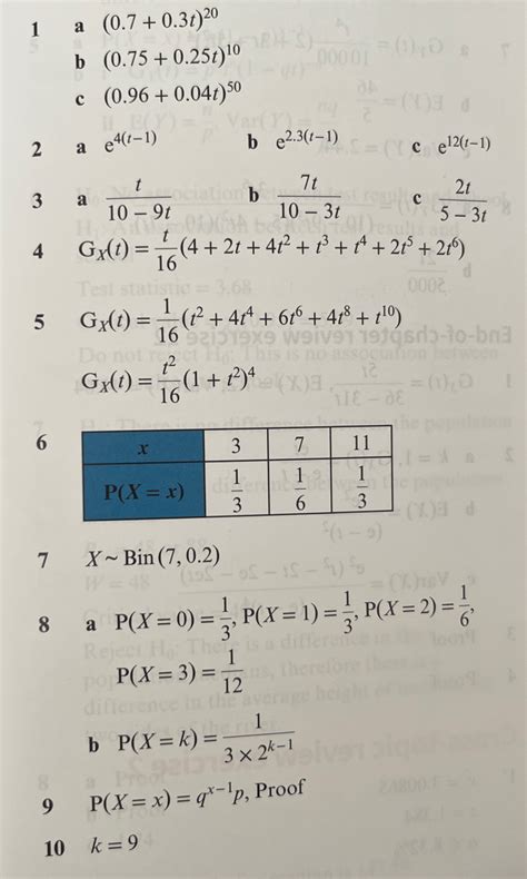 9231 Statistics Probability Generating Functions Maths With David