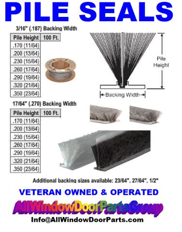 Guardian Glass Door Pile Weather Strip Fuzzy Pile Weather Stripping All Window Door Parts Group