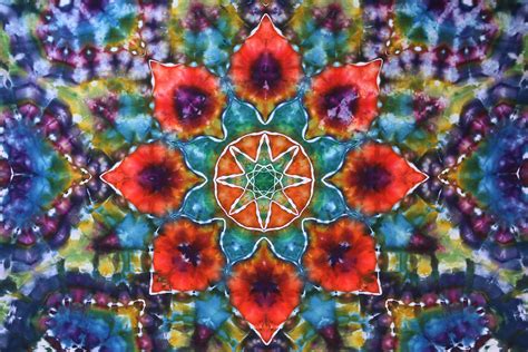 Large Tie Dye Mandala Tapestry