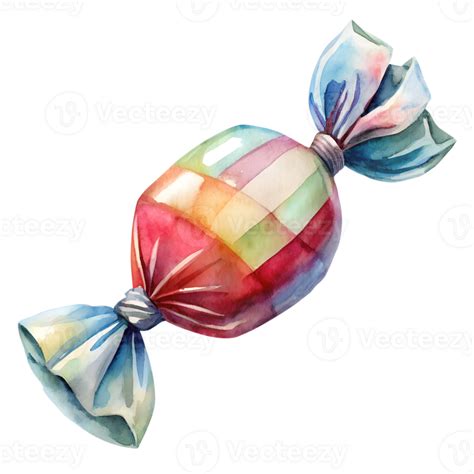Watercolor Hand Drawn Candy Isolate On Transparency Background 50739301 Png