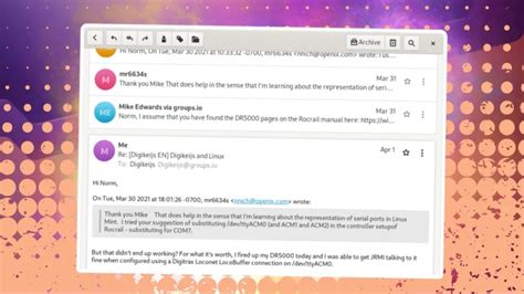 Geary это лучший почтовый клиент для Linux который я использовал