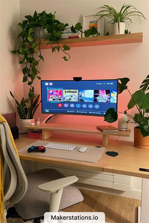 Cosy Minimal WFH Setup With Desk Plants In 2023 Cozy Desk Home