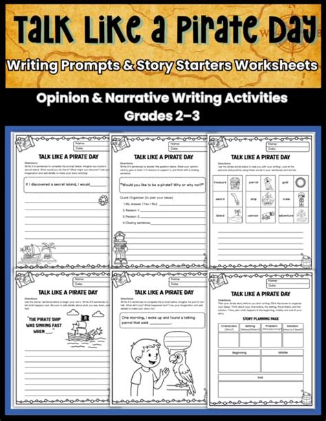 Pirate Day Opinion And Narrative Writing Grades 23 Tpt