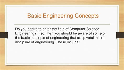 Ppt Basic Engineering Concepts Avantika University Powerpoint