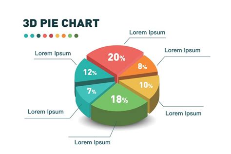 3d Pie Chart Vector Art Icons And Graphics For Free Download
