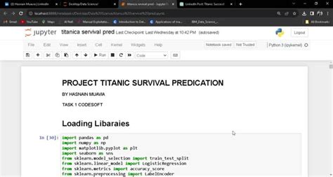 Video Hasnain Muavia On Linkedin Codesoftinternship Datascience Achievementunlocked