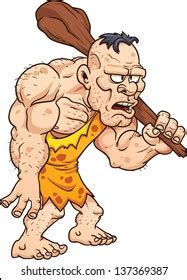 Cartoon Caveman Vector Clip Art Illustration Stock Vector Royalty Free