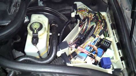 E46 Relay Box Location Under Hood Youtube