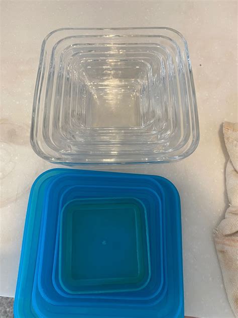 Glass Tupperware Containers Furniture And Home Living Kitchenware