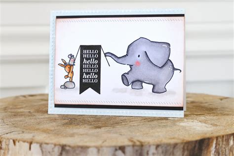 Just Me Hellooooo Mama Elephant Stamp Highlight