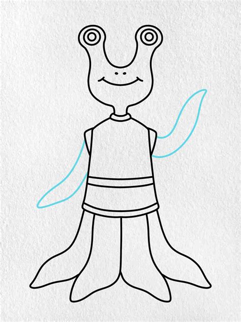 Easy Alien Drawing Helloartsy