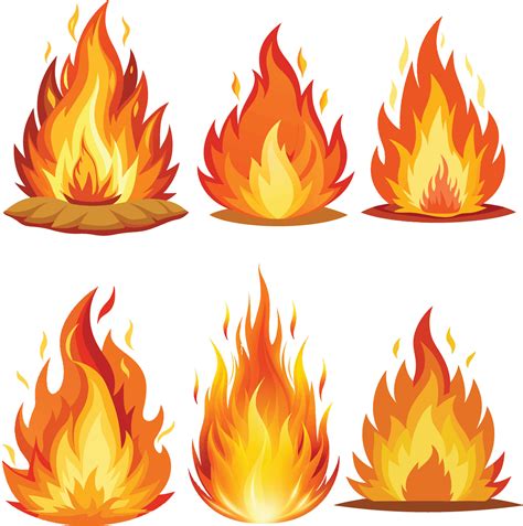 Burning Fire Clip Art 47002276 Vector Art At Vecteezy
