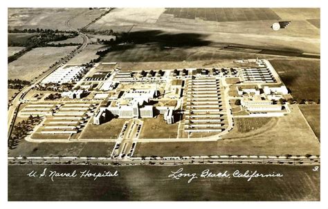 Vintage Postcard The U S Naval Hospital At Long Beach California