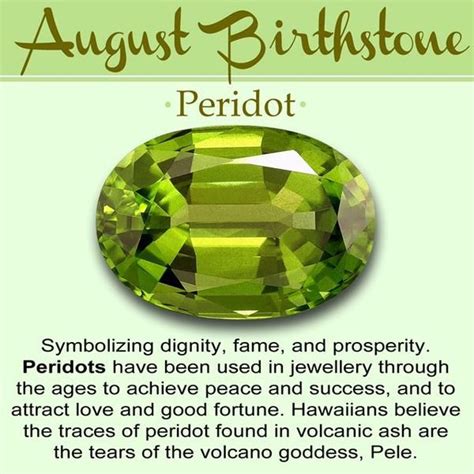 August Birthstone Of The Month Peridot August Birthstone Jewelry