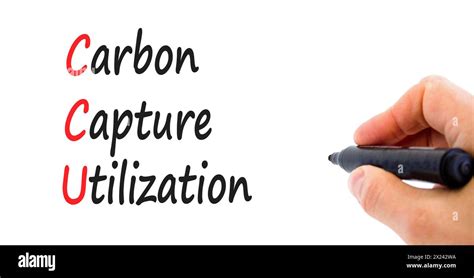 Ccu Carbon Capture Utilization Symbol Concept Words Ccu Carbon Capture
