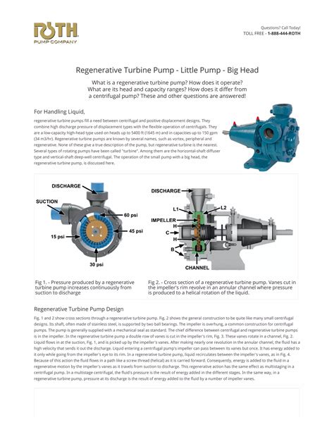 Regenerative Turbine Pump Application Design And Features Pdf