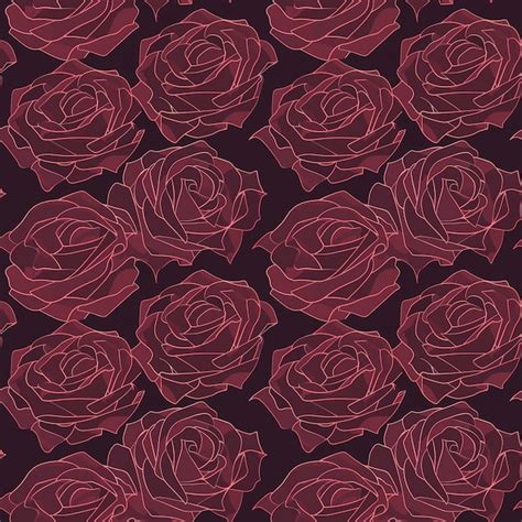 Premium Photo Rose Tile Pattern Floral Design Tilework Patterned