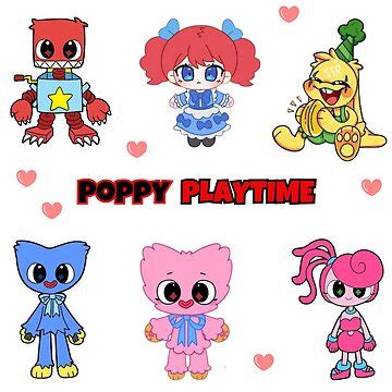Fanart Of Poppy Playtime Cute Sticker By Sebasthianstore Redbubble