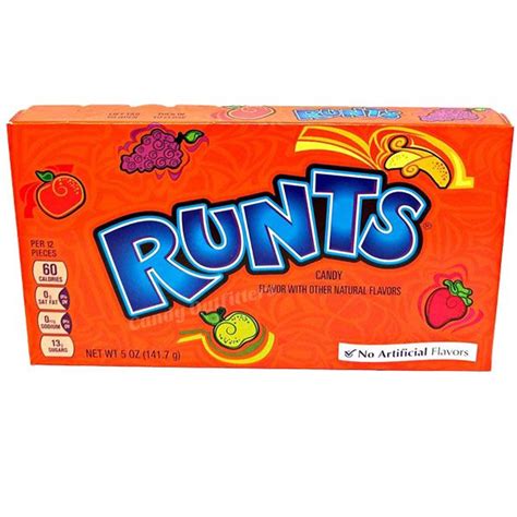 Runts Candy 5oz Theater Size Box