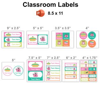 Classroom Labels Kitchen Utensils Editable By Kjuncreative Tpt