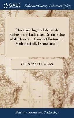 Libro Christiani Hugenii Libellus De Ratiociniis In Ludo Envío Gratis