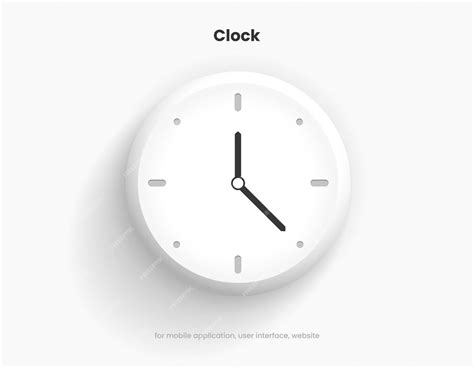 Premium Vector 3d Time And Clock Symbol Date Time Era Duration