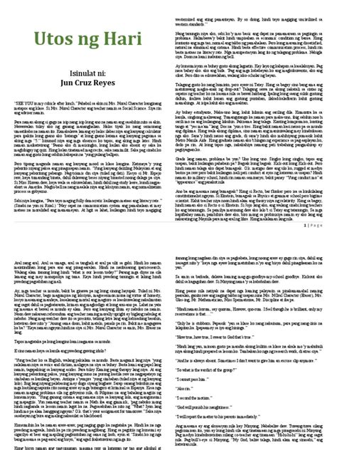 Utos Ng Hari Pdf