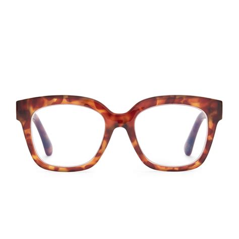 Ava Amber Tortoise Blue Light Readers Diff Eyewear