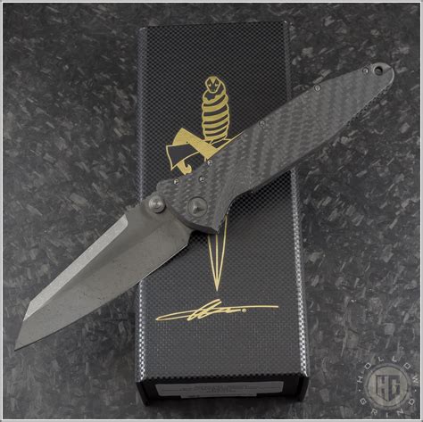 Microtech Knives Custom Carbon Fiber Socom Elite Wharncliffe Folder