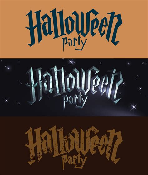 Halloween Party Logo Collection 17141346 Vector Art At Vecteezy