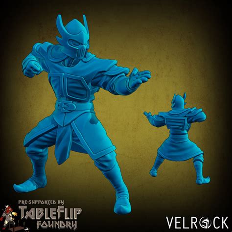 3d Printable Fire Nation Soldiers Presupported By Velrock Art Miniatures