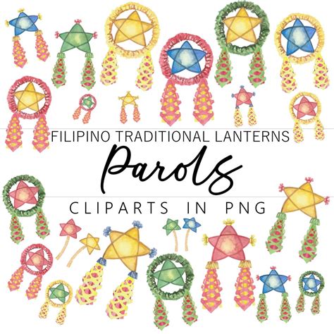 Filipino Parol Christmas Clip Art Bundle In Png Format Etsy
