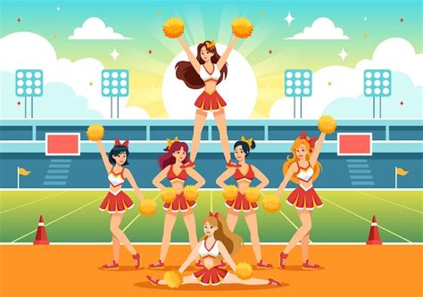 Cartoon Cheerleaders Images Free Download On Freepik