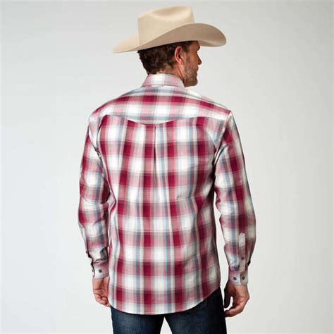 Roper Mens Amarillo 01378096 Plaid Shirt The Top Saddlery