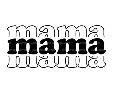 Stacked Mama Svg Mother T Shirt Mom Life Svg Mommy T Vector Cut File