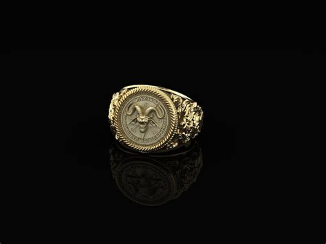 Pentacle Baphomet Satanic Satan Ring Gothic Goat Baphomet Etsy