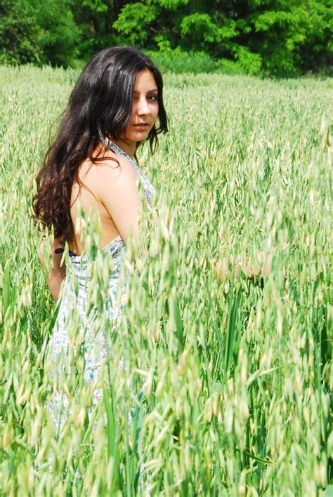 The Girl In A Wood Stock Image Image Of Forest Blessed 6960929