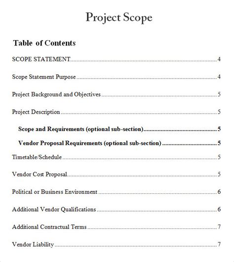 Writing Project Brief Project Proposal Scope Of Work
