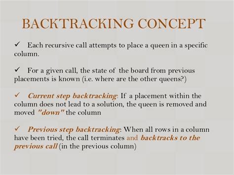 8 Queens Problem Using Back Tracking