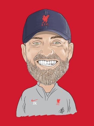 Klopp Without Glasses By Vandersart Sports Cartoon Toonpool