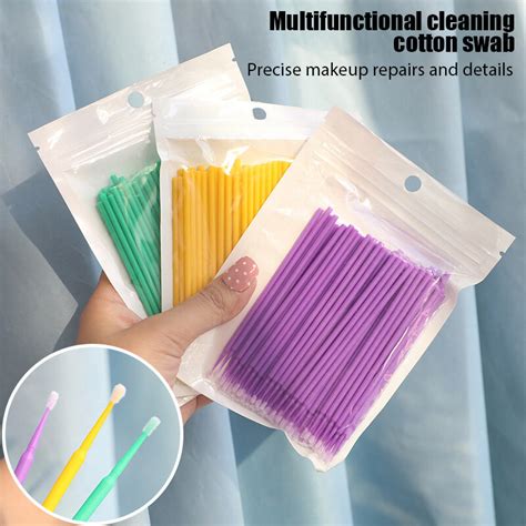 Disposable Microbrush Eyelashes Extension Individual Lash Removing Swab