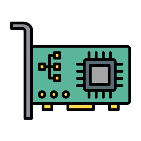 Network Interface Card Free Electronics Icons