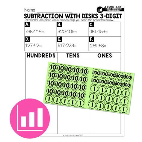 Lucky To Learn Math 2 Digit Subtraction With Expanded Form Lesson 3