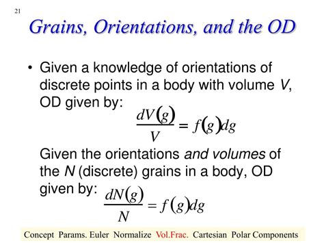 Ppt Orientation Distribution Definition Discrete Forms Examples