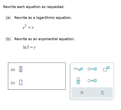solved rewrite each equation as requested a ﻿rewrite as a